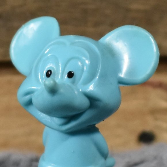 Disney | Toys | Vintage Blue Rubber Mickey Mouse Figuring | Poshmark